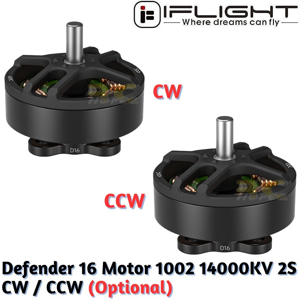 iFlight Defender 16 Motor 1002 14000KV 1.5mm Shaft 2S CW/CCW (Optional ...