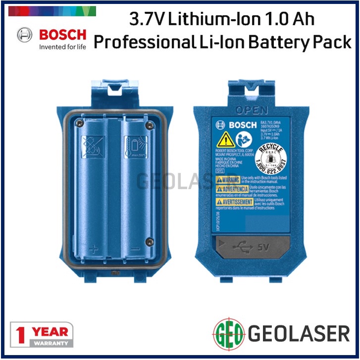 Bosch BA 3.7V 1.0AH A PROFESSIONAL BATTERY PACK FOR GLM 50-23 G AND GLM 50-27 CG | Shopee Malaysia