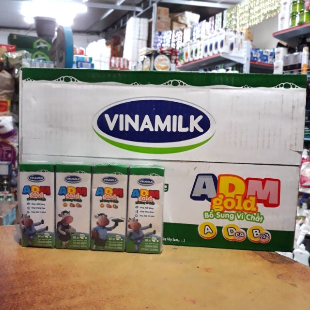 Vinamilk ADM Gold Nutritional Milk Has Sugar, Carton Of 48 Boxes, 180ml ...