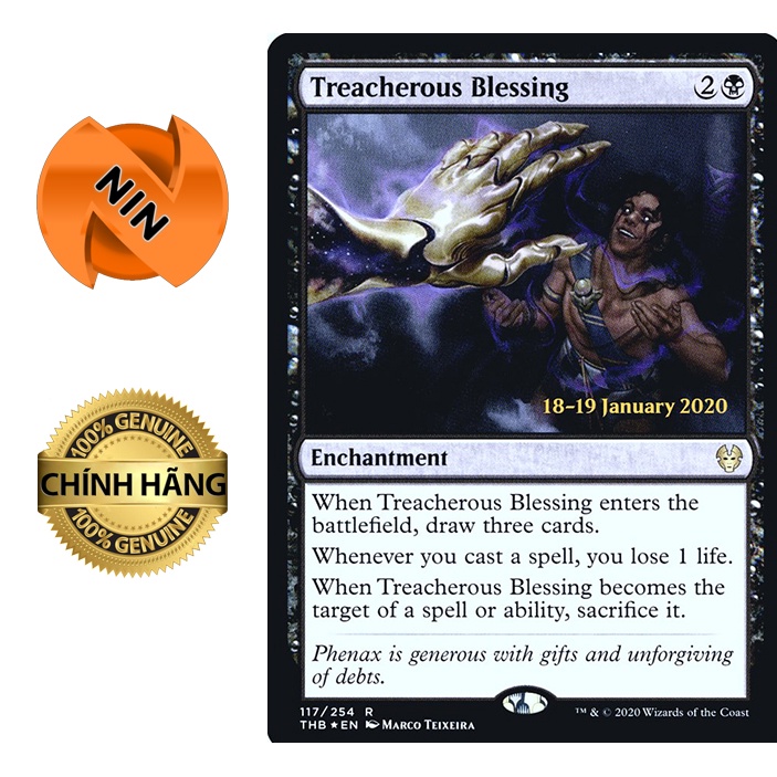 Card - Magic the Gathering - Theros Beyond Death - Treacherous Blessing ...