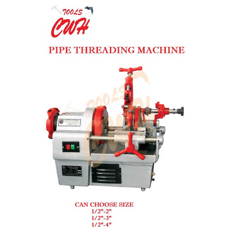2" 3" 4" PRC PIPE THREADING MACHINE THREADER THREAD BUAT LONGKANG BUNGA GI SKRU TAP AND DIE TAPS ...