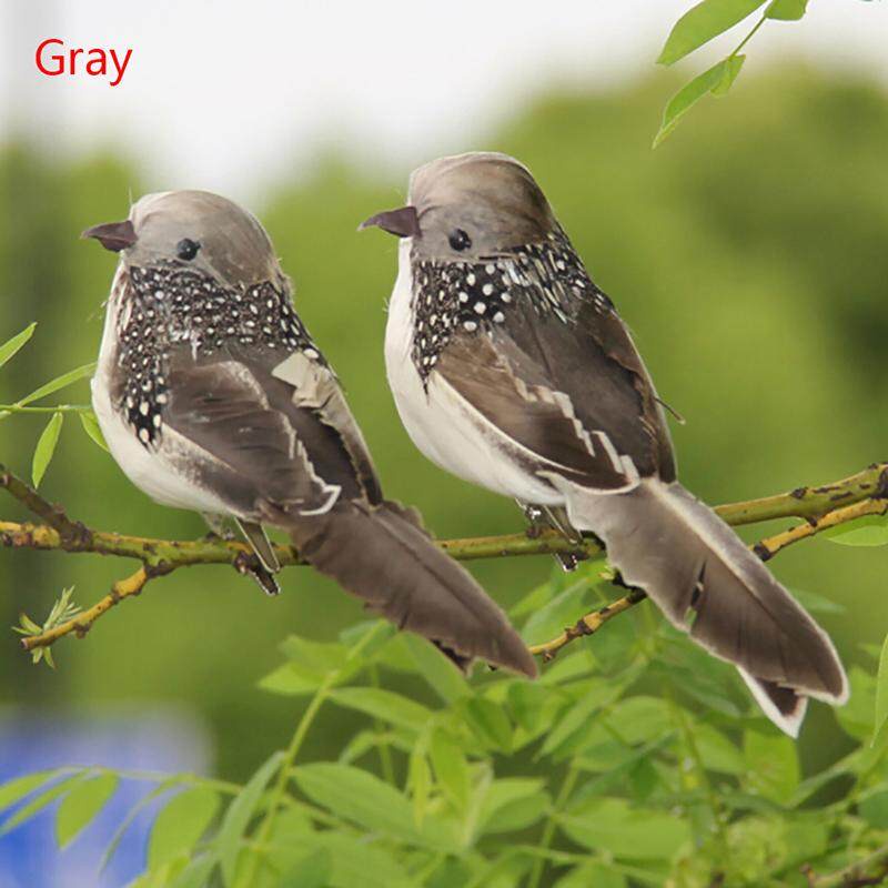 Blowing Mini Fake Birds Artificial Feather Foam Doves Wedding Garden ...