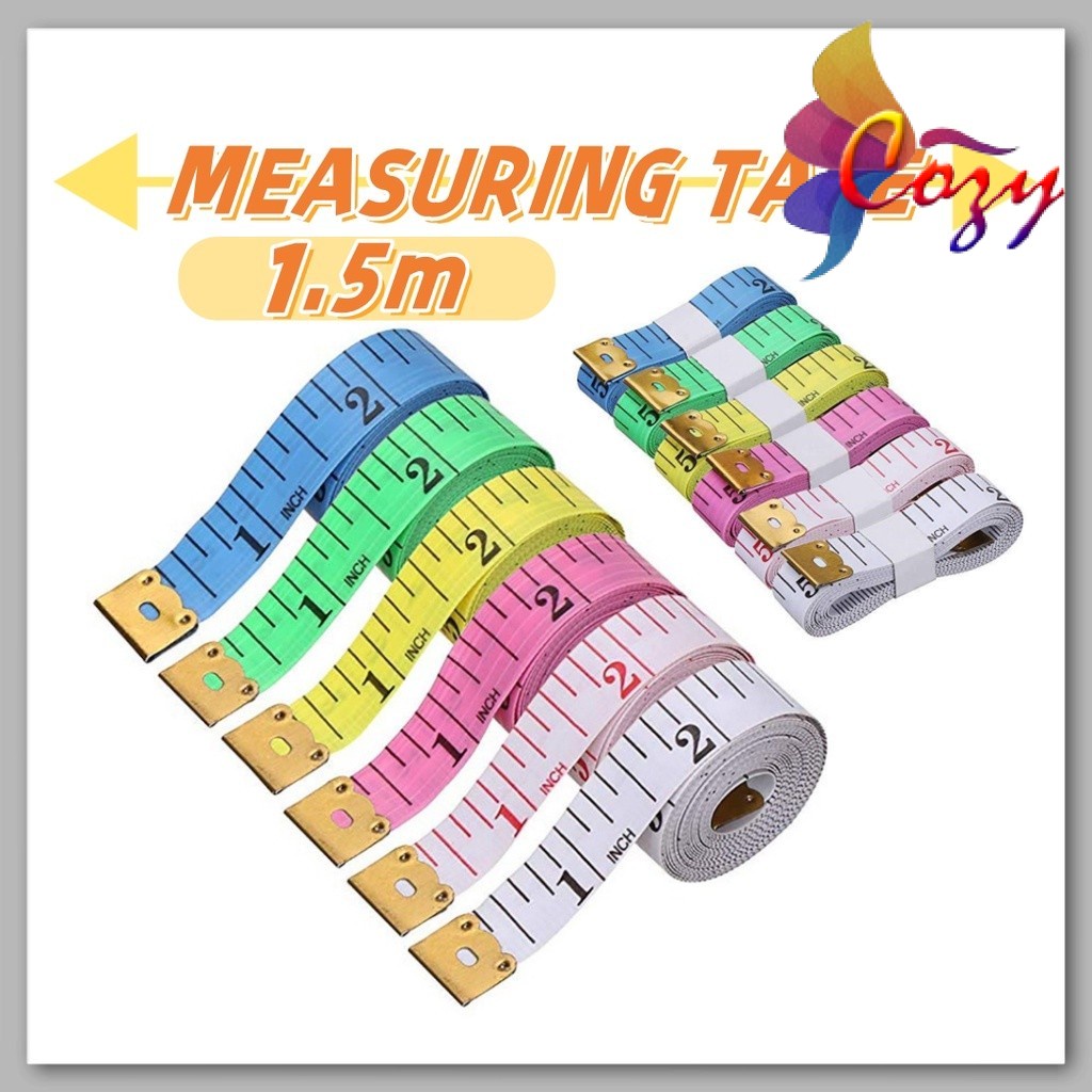 (1.5M) Dual Sided Body Measuring Ruler Tailor Meter Mini Small Soft ...