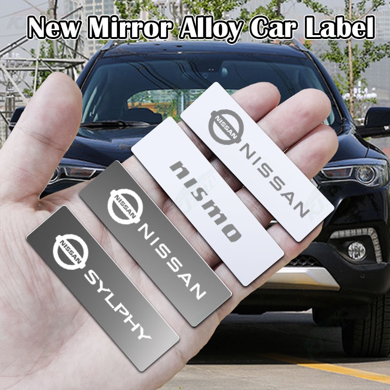 Nissan Sylphy Mirror Metal Car Logo Stickers Label 3D Badge Decoration ...