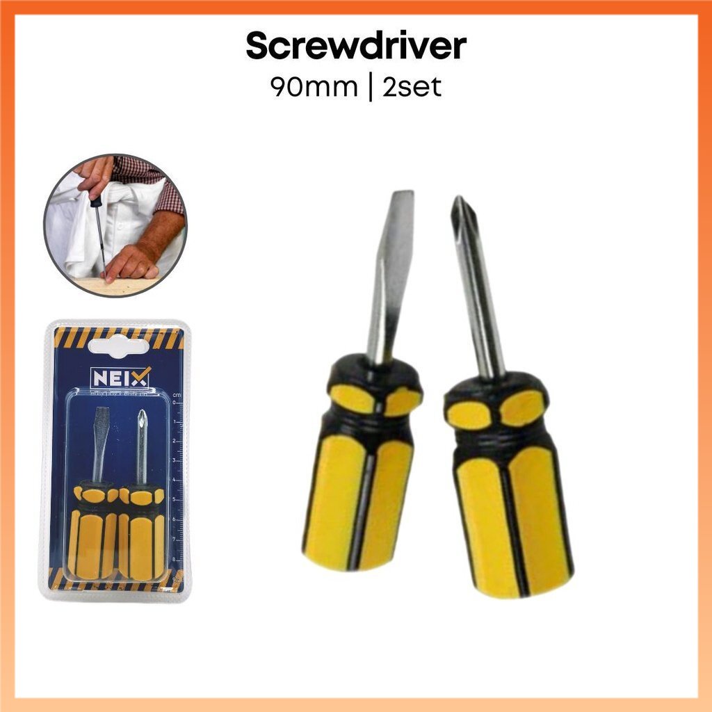 [READY STOCK] Cross/Flat Head Screwdriver Small Radish Mini Screwdriver ...