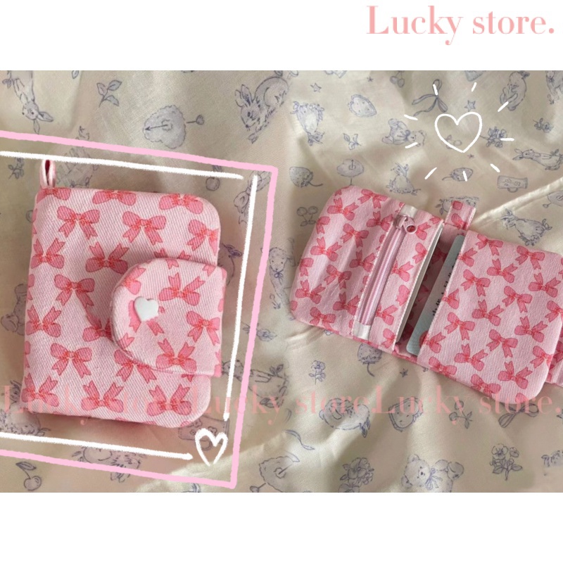 New Style Bow Wallet Storage Bag, Large Capacity All-Match Portable ...