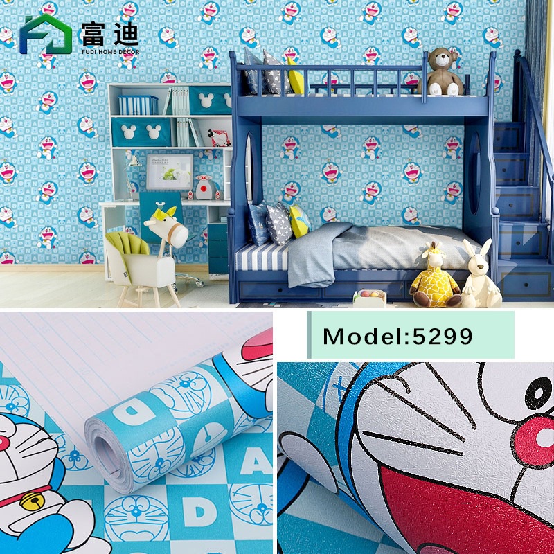 Doraemon Alphabet Wall Wallpaper 8m s /d 9m x 45cm | Shopee Malaysia