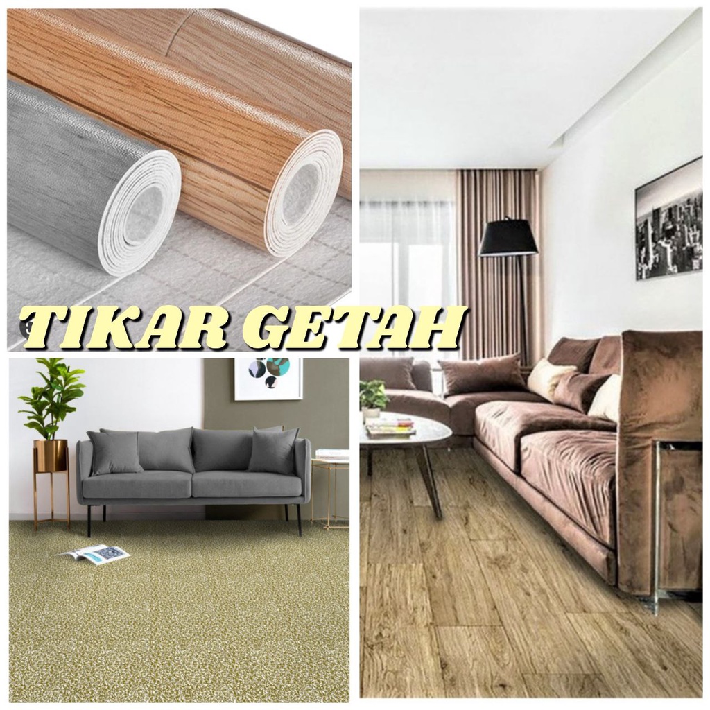 Tikar Getah tebal 1mm ( 18meter X 1.83m X 1mm ) PVC floring mat | lebar ...