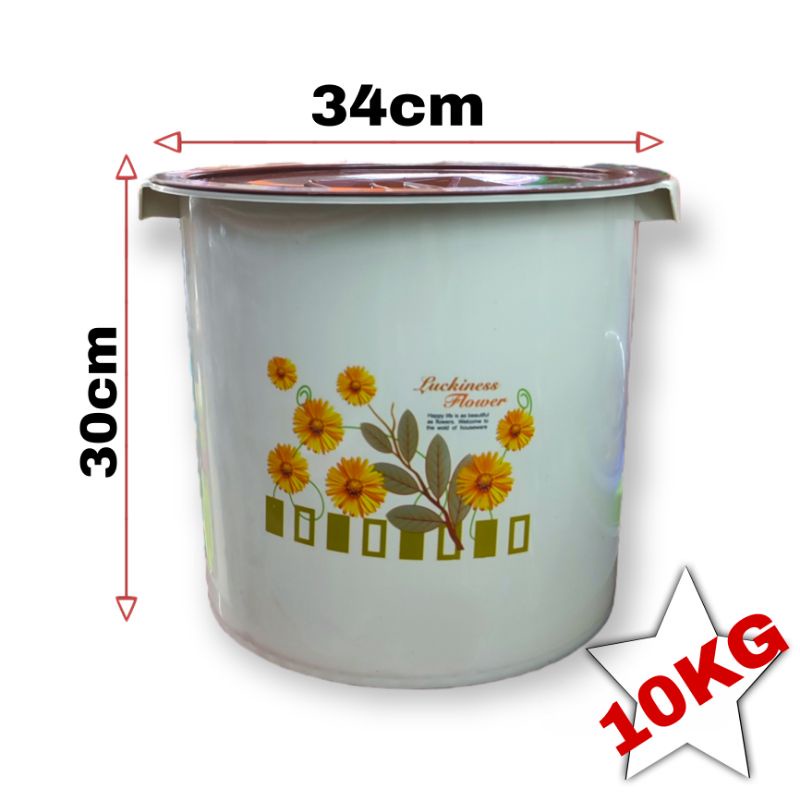 APPLELADY 10KG RICE BUCKET / BEKAS BERAS / TONG BERAS / RICE CONTAINER ...