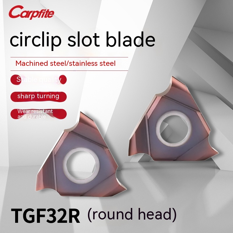 TGF32R round head CNC slotting blade, shallow groove, snap spring ...