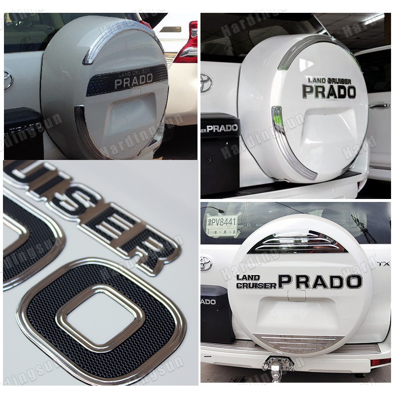 Land Cruiser PRADO Car Spare Tire Cover Logo Sticker Exterior ...