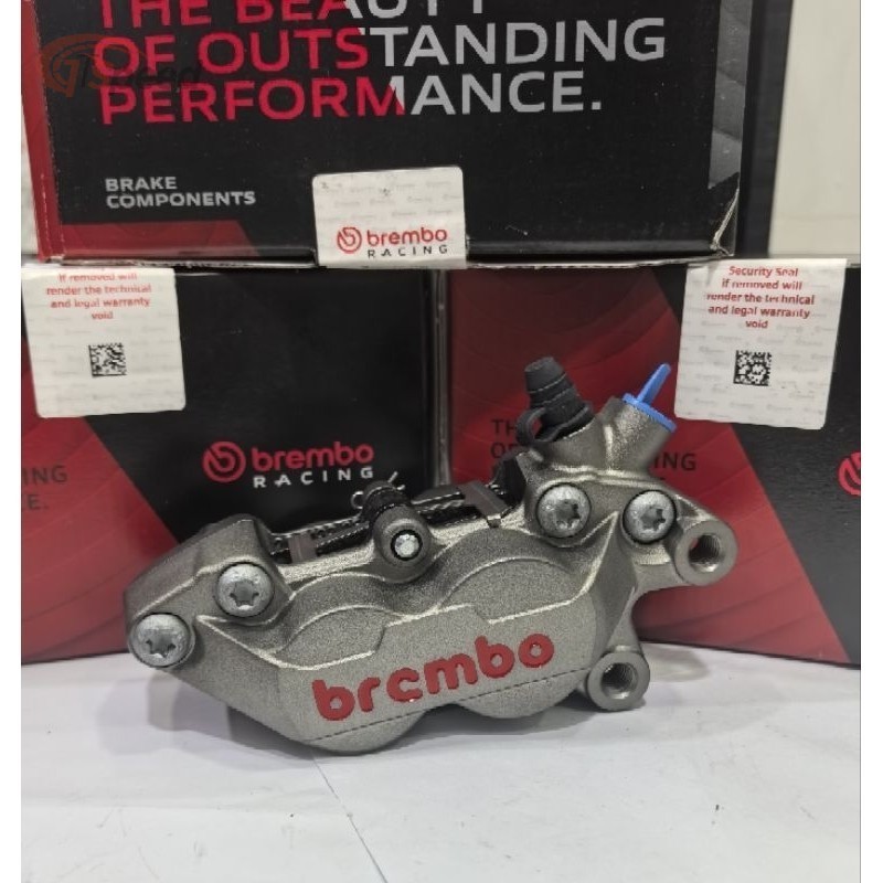 OFFICIAL DEALER-100% ORIGINAL BREMBO P4 30/34C RIGHT SILVER -GRAY (RED ...