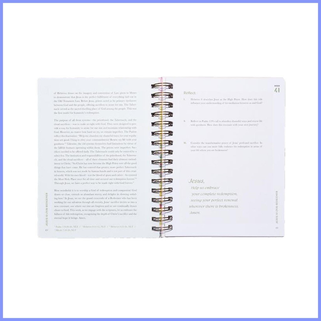 Bible In A Year Study Guide A Year In Bible Study Notebook 52-Week ...