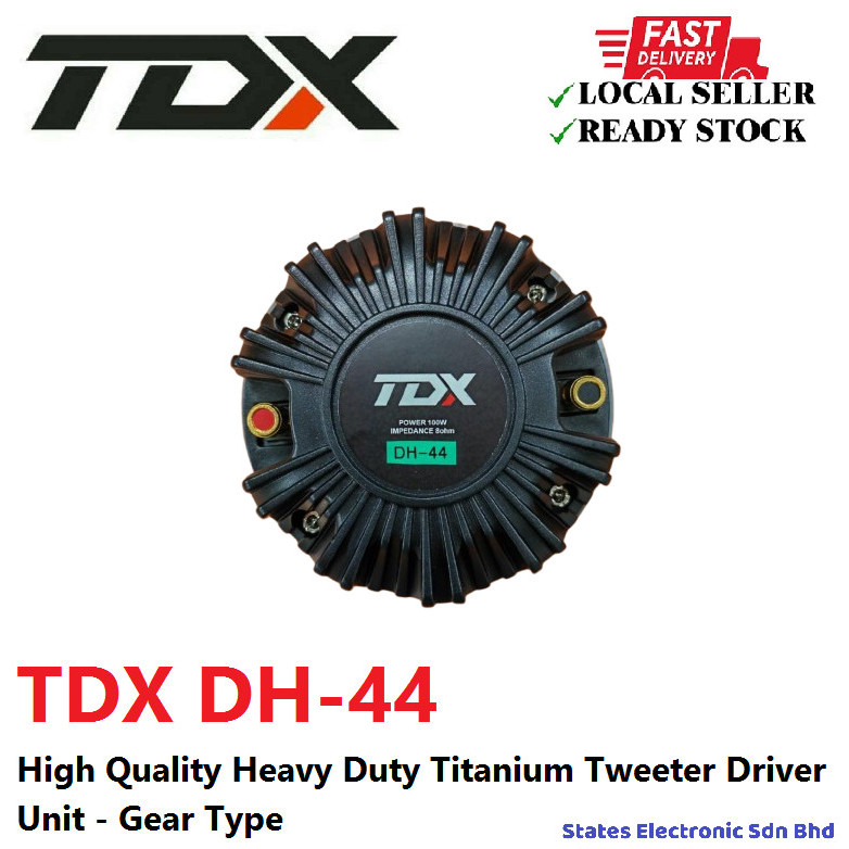 TDX DH-44 High Quality Heavy Duty Titanium Tweeter Driver Unit - Gear ...