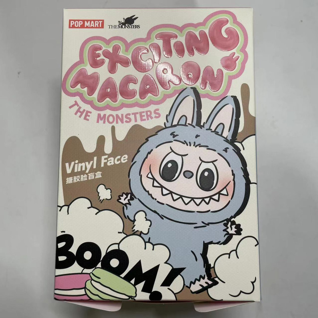 Popmart POPMART THE MONSTERS Heart Macaron Vinyl Face Mystery Box Doll ...