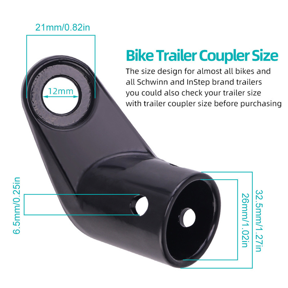 Bicycle Trailer Coupling Bicycle Towing Hitch Adapter Bicycle ...