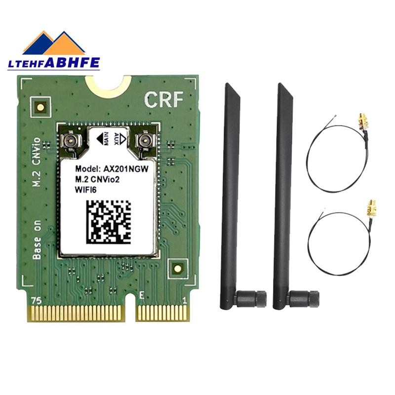 AX201 WiFi Card+2X8dBi Antenna WiFi 6 M.2 CNVio 2974Mbps 2.4G&5G ...