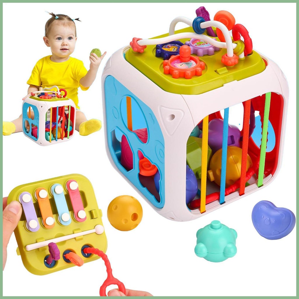 Learning Cube Multifunctional Sensory Board Road Trip Games Toddler ...