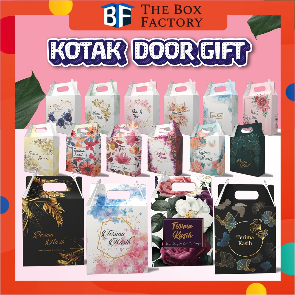 100pcs PROMOSI Doorgift Box | Wedding Box | Goodies Box | Kotak Kahwin ...