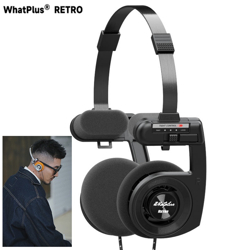 WhatPlus Retro Bluetooth 5.2 Headphones Wireless Classic Open Hifi HD ...