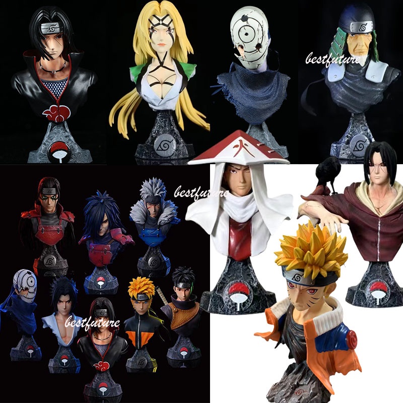 Naruto Bust Statue Kakashi Itachi Sasuke Uchiha Obito Madara Action ...