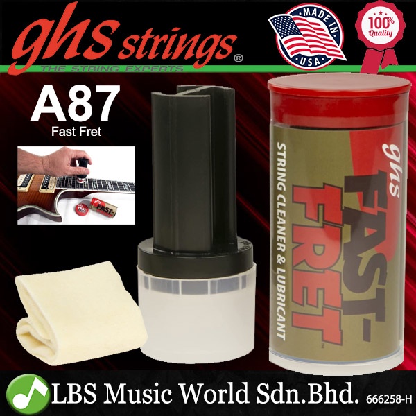 GHS Strings Fast Fret for Guitar String and Fingerboard Neck Cleaner ...