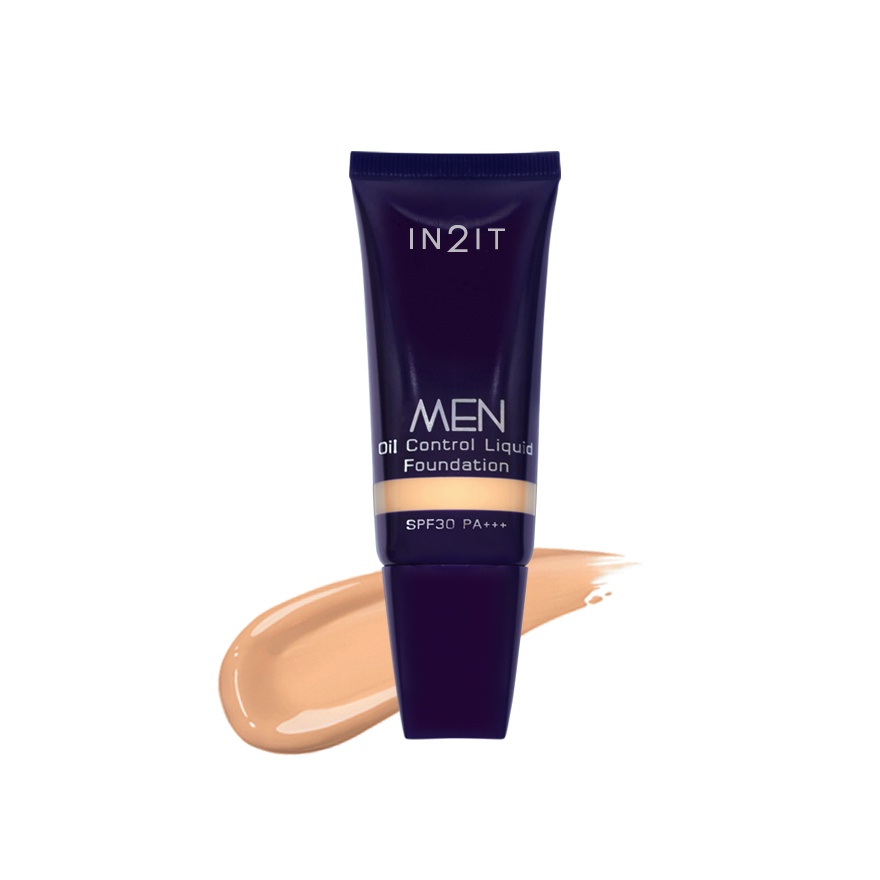 IN2IT MEN Men Oil Control Liquid Foundation SPF30 PA+++ Warm MOQM301 ...