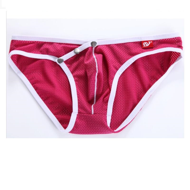 Simple Front Buckle Design Fashion Youth Ice Silk Men's Underwear Cool ...