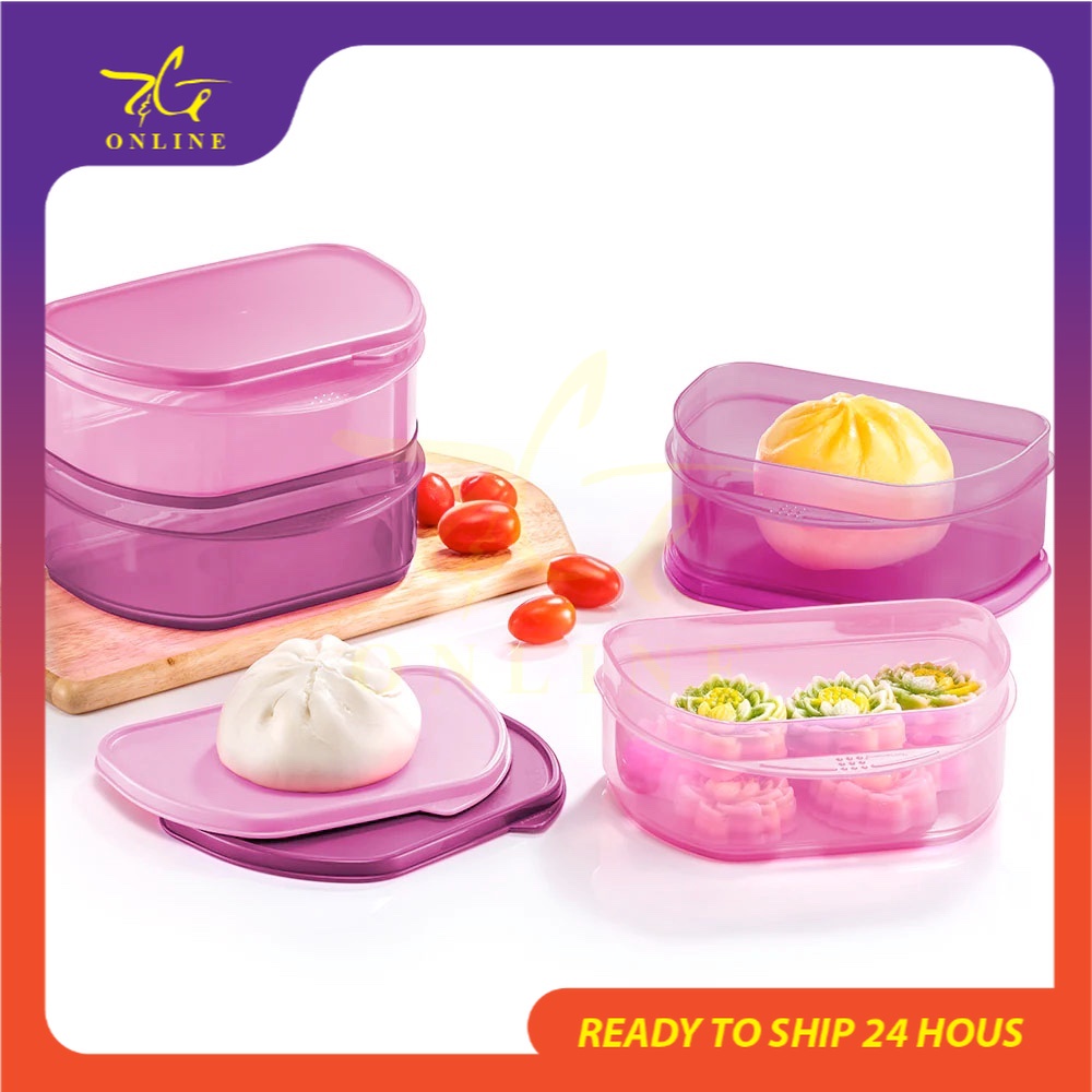Tupperware 650ml Stack Em All Bekas Kuih Raya Pink Air Tight Half ...