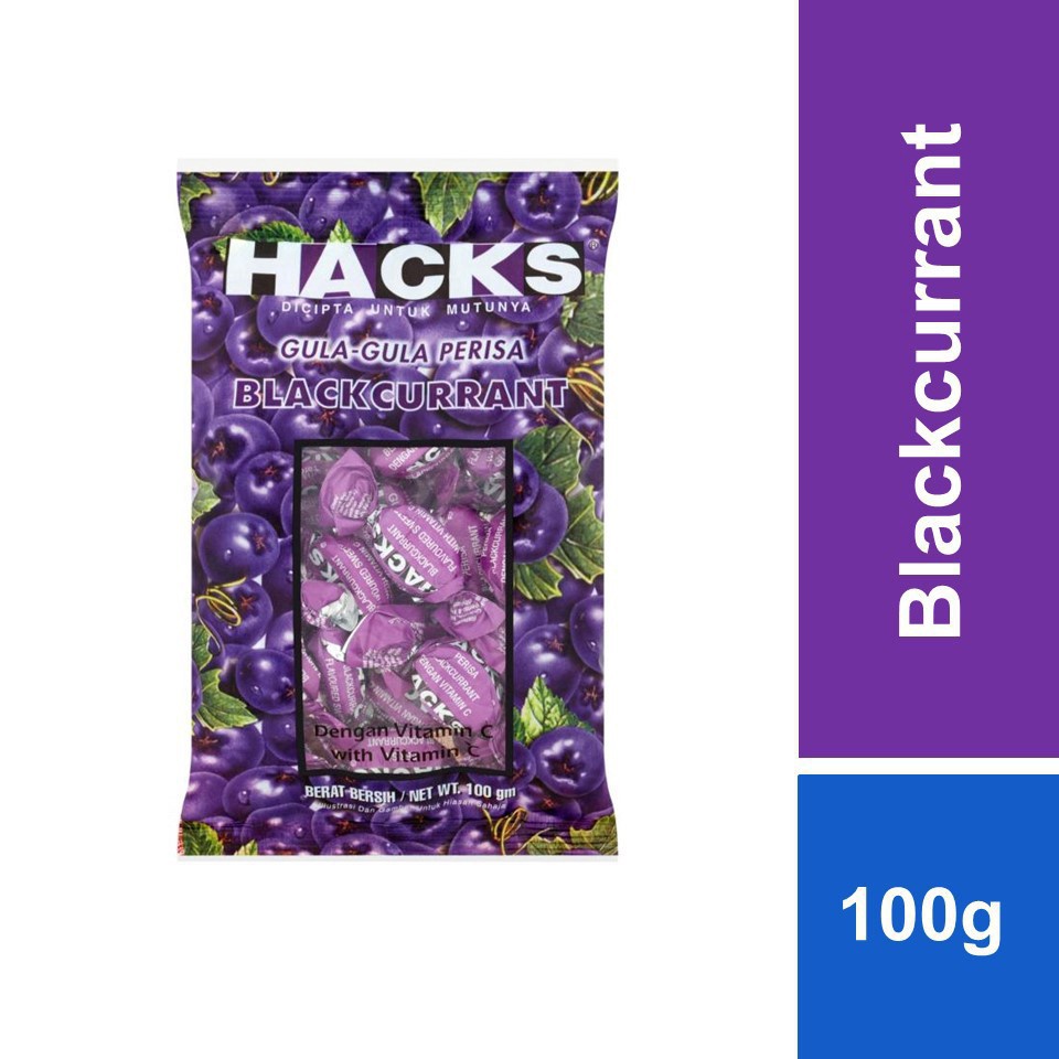 CARTON Hacks - Blackcurrant (50 x 100g) | Shopee Malaysia