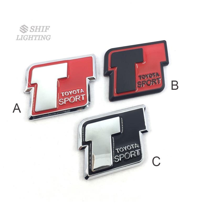 1 x Metal TOYOTA SPORT Logo Car Side Rear Trunk Body Emblem Badge ...
