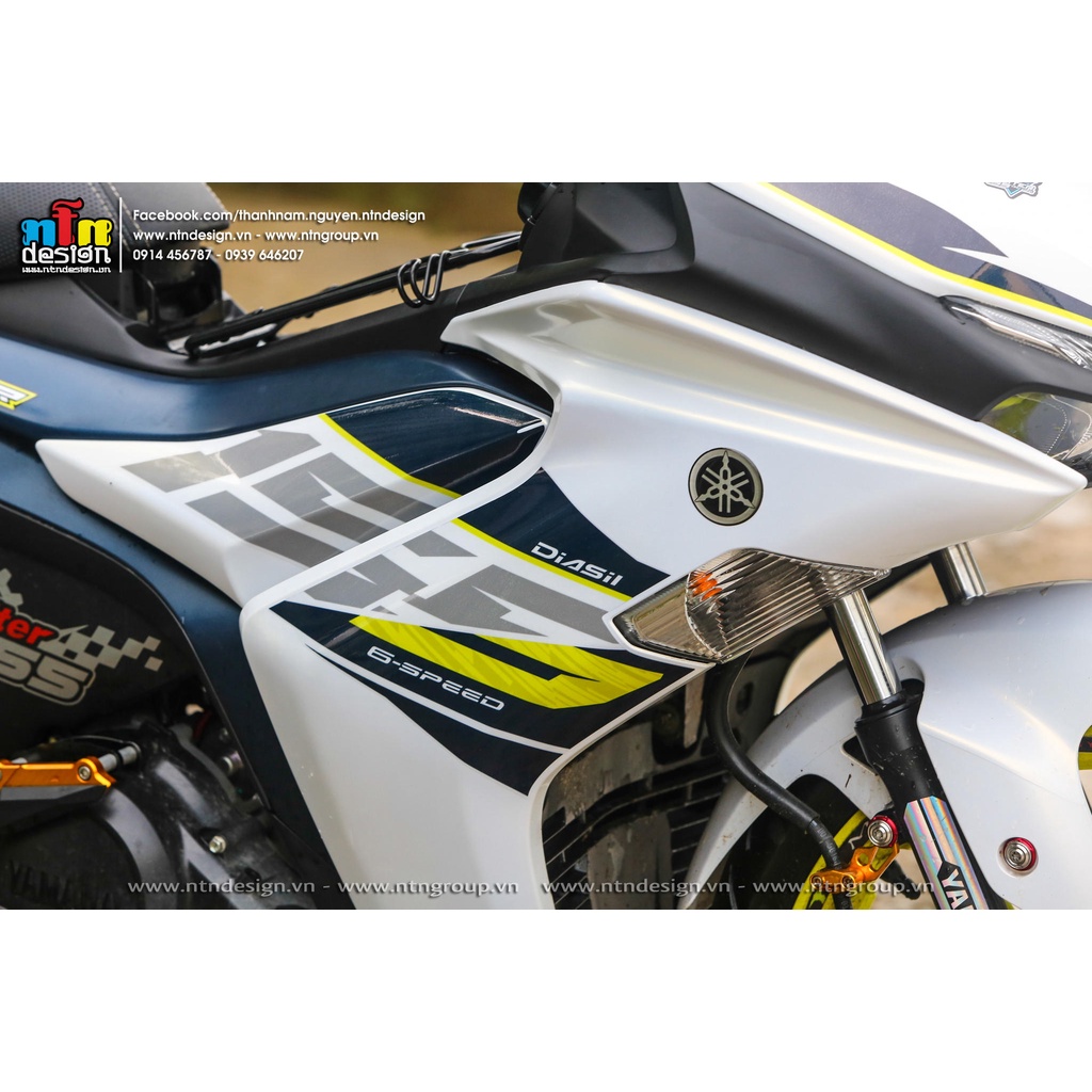 Removable sticker for Exciter 155 model RC 2023, green and yellow ...