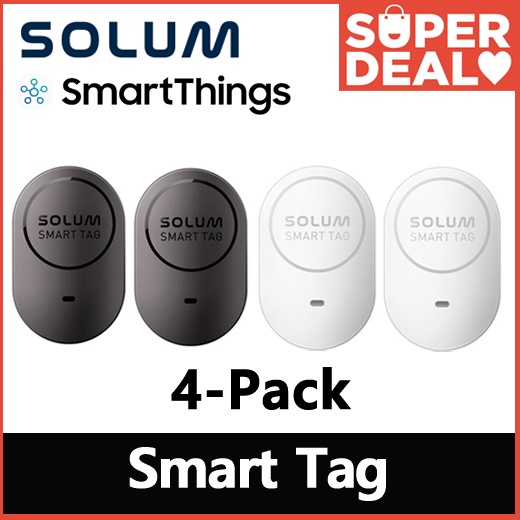 [Ready Stock] SOLUM Smart Tag 4 PACK SET Samsung Galaxy SmartThings App ...