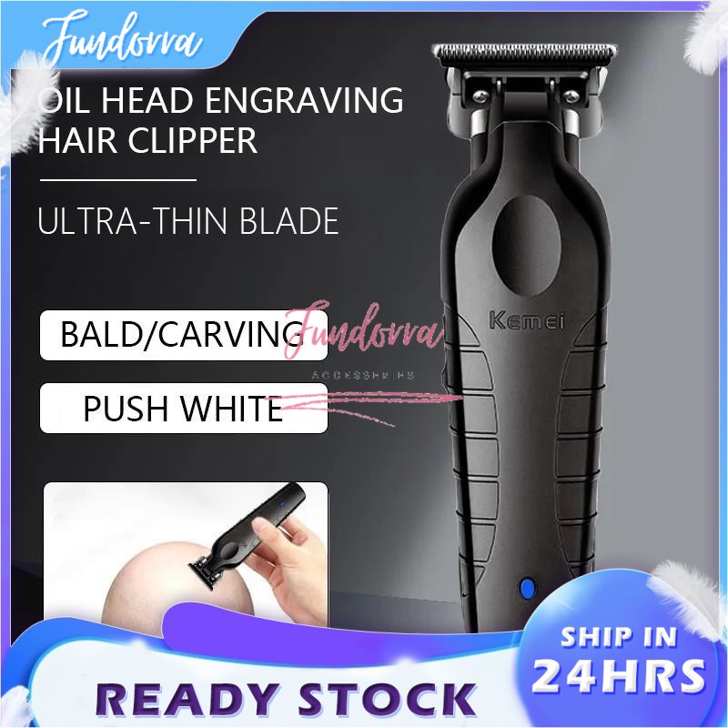 Kemei KM-2299 Professional Hair Trimmer Detailer Barber Electric Clipper Cordless Finish Cutting ...