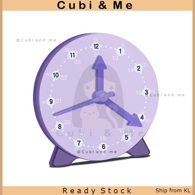 C&M 10CM Kids Clock Model School Supplies Teach Student Learning Clock ...