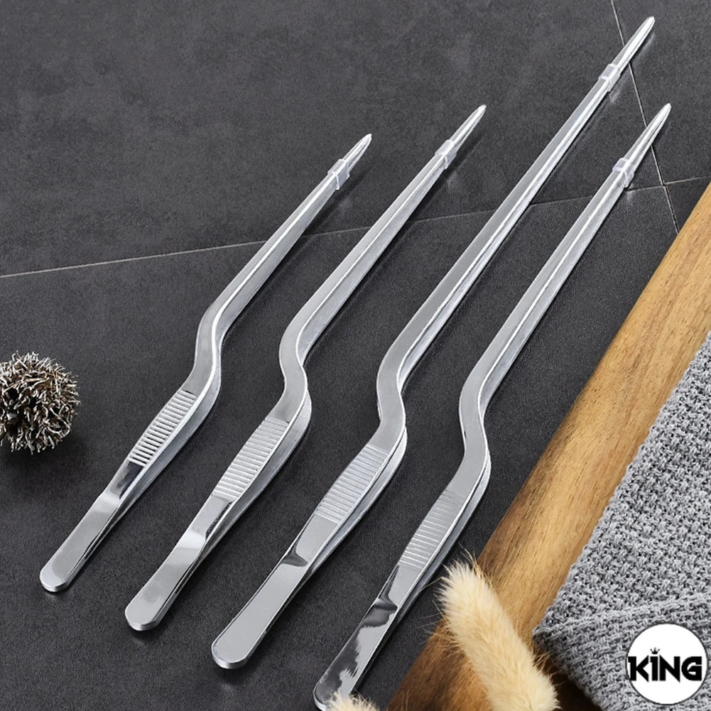 KI 1Pc Kitchen Tools Cooking BBQ Meat Food Cooking Tweezer Clip Mini ...