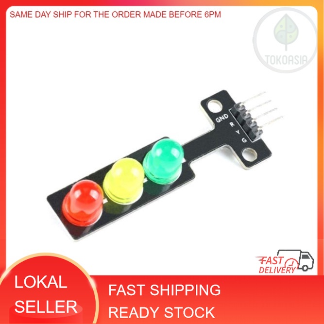 Mini 5v Traffic Light Led Display Module For Arduino Red Yellow Green