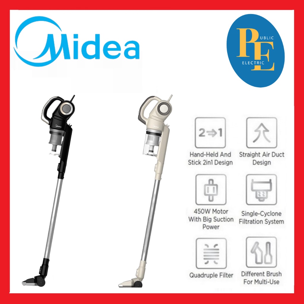 Midea MVC-16P 450W 2 In 1 Handheld & Stick Vacuum Cleaner ( MVC-16P-BA ...