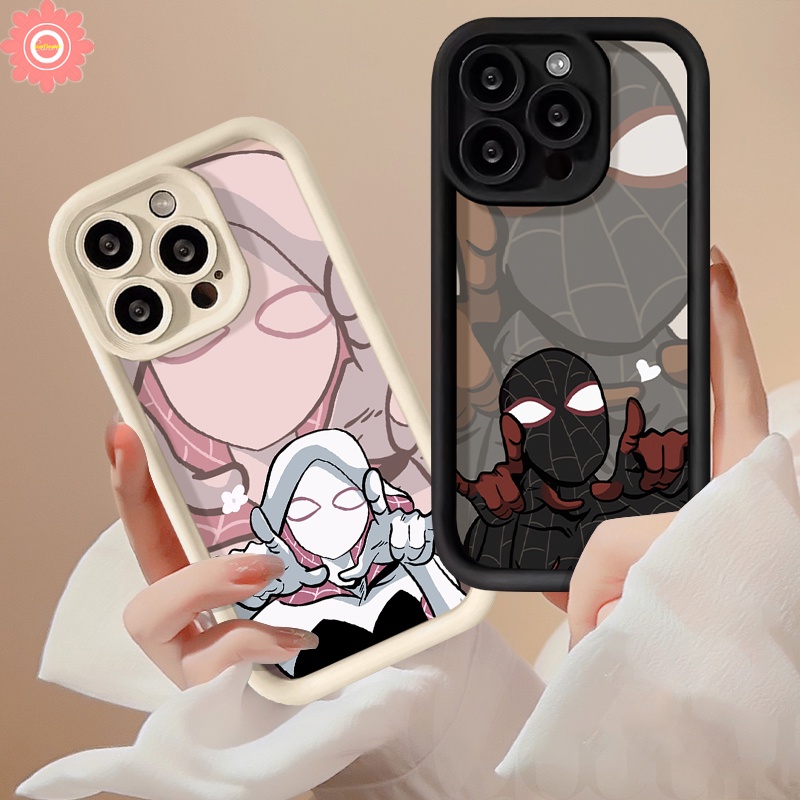 Trendy Brand Cartoon Cute Spider-Man Case Compatible for IPhone 11 15 ...