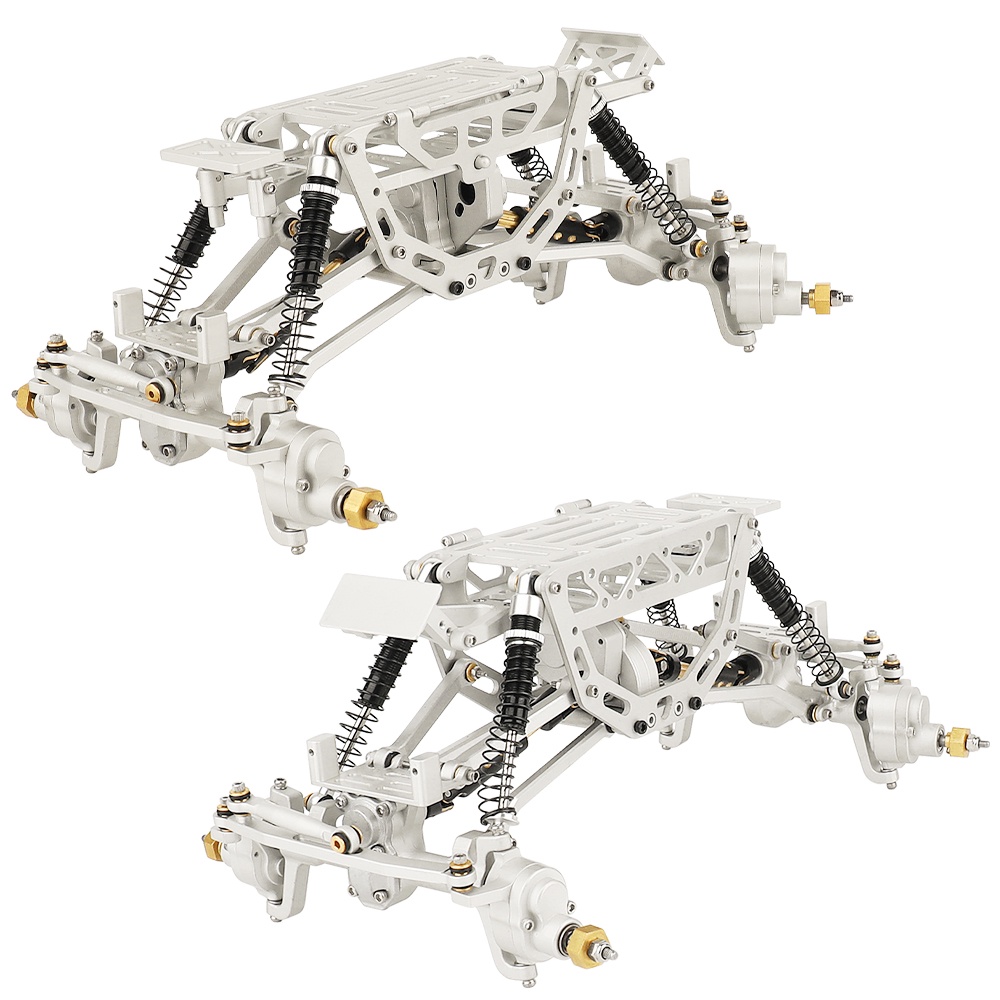 Aluminum Alloy All Metal Assembled Car Chasiss Frame Kit with Axles for ...