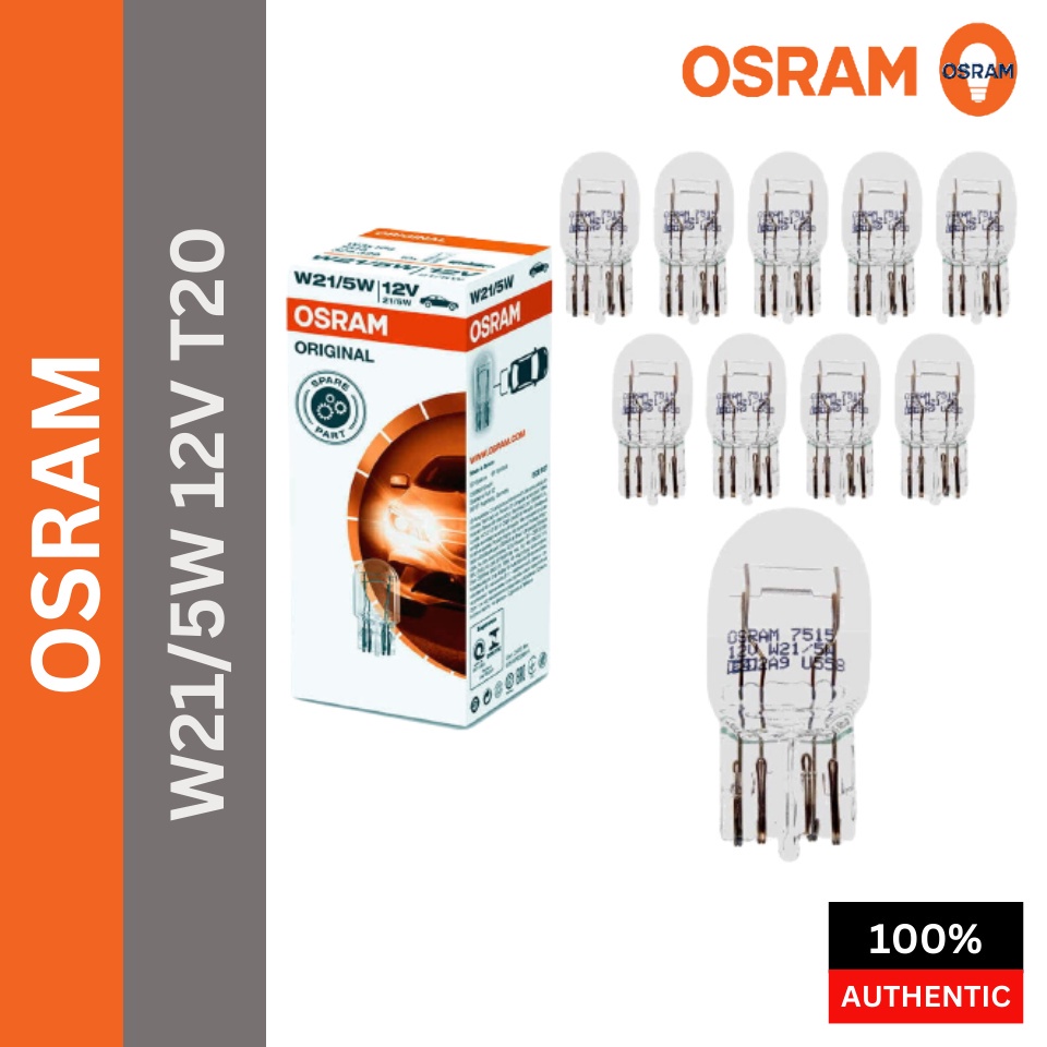 7515 OSR Osram W21/5W T20 (1891) 12V 21/5W W3X16Q (10PCS) | Shopee Malaysia