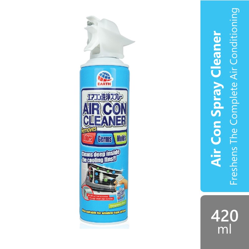 Earth Japan Air Con Cleaner Spray Non-Fragrance 420ml | Freshens The ...