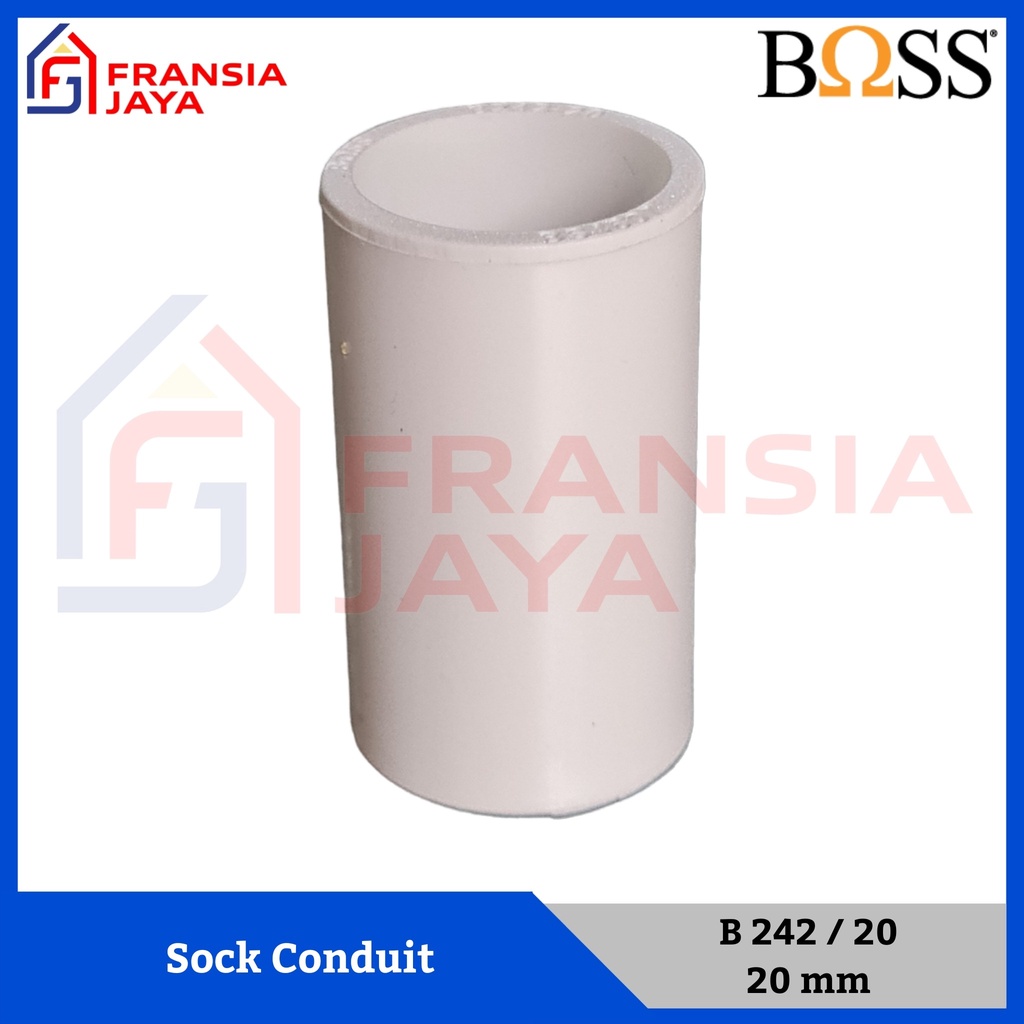 Socket PVC Conduit Pipe 20mm B 242/20 Boss | Shopee Malaysia