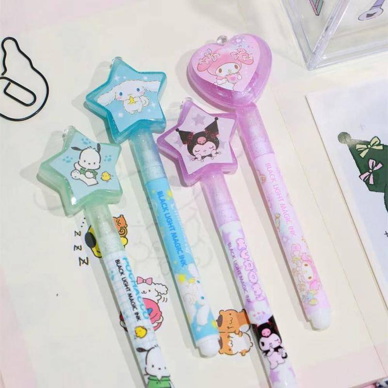 2024 Sanrio Mymelody Kuromi Cinnamoroll Pochacco Invisible Pen With UV ...