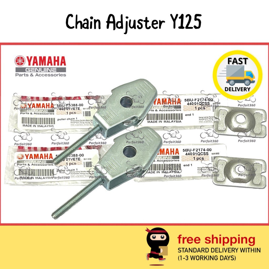 Y125ZR ( 5BU-F5388 & 5BU-F2174 ) Puller Chain Adjuster & Plate / Besi ...