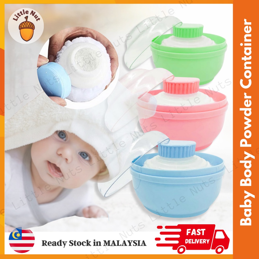 BEKAS BEDAK Powder Puff Case Baby Body Powder Case Talcum Powder Puff ...