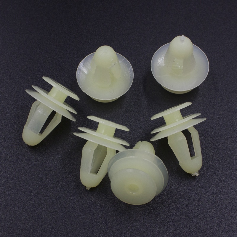 50PCS Nylon Universal Auto Door Panel Clips Fixing Fastener 9mm Hole ...