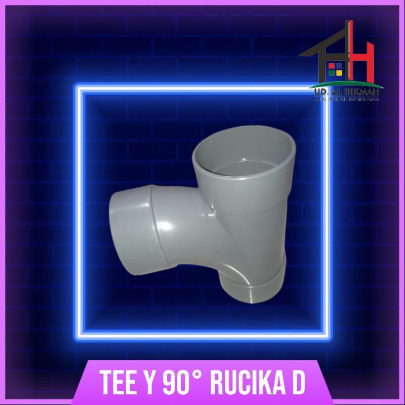 Tee Y 90 Degree 4 Inch Rucika D - Pvc Pipe Connection GUARANTEED GOOD ...