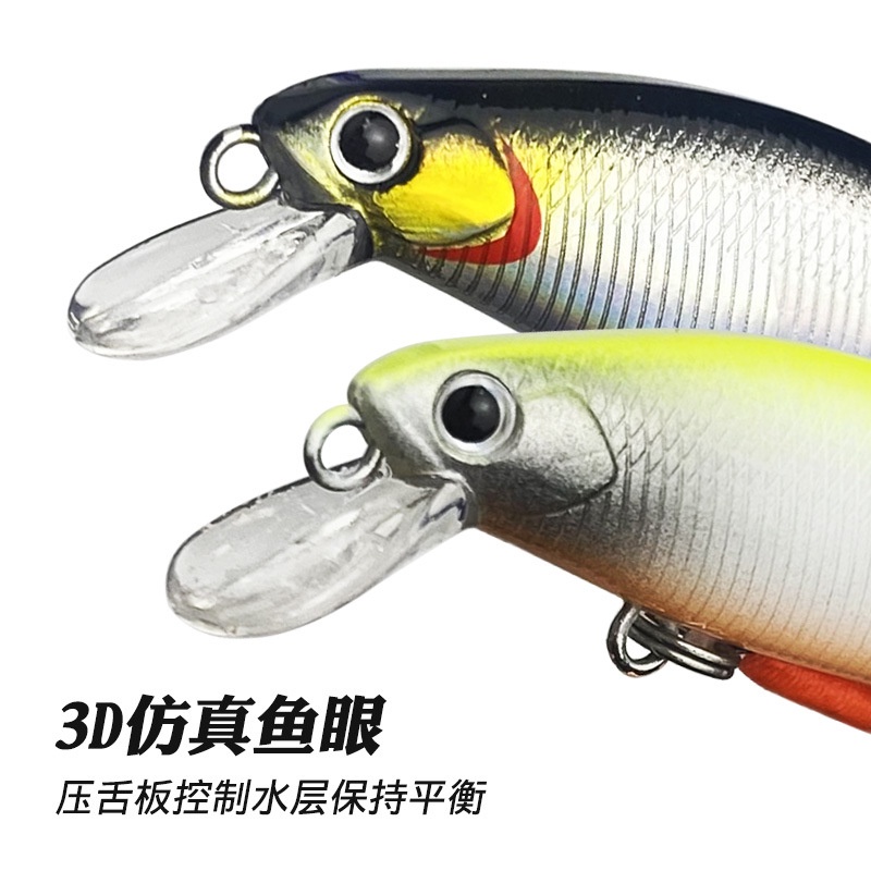 Lure Minnow Long Shot Minnow Lure Dead Flying System Center of Gravity Transfer 3g 4.5g Slow ...