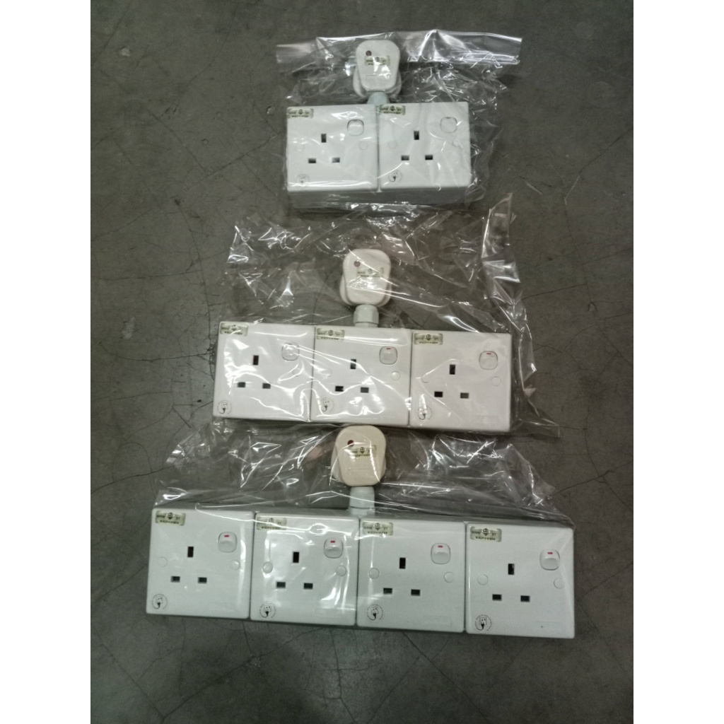 [100% PURE COPPER] PROMARK HEAVY DUTY WALL Extension 2/3/4 Way Gang T ...